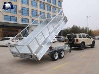 China 14x6 Hydraulic Tipper Galvanised Box Trailer 3500kg ATM Electric Brake Heavy Duty Transport for sale