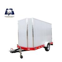 China Enclosed Box Trailer 4600x2120mm Single Axle Dual Wheels 1000kg Capacity for Secure Cargo Transport for sale