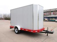 China Enclosed Box Trailer 4600x2120mm Single Axle Dual Wheels 1000kg Capacity for Secure Cargo Transport for sale