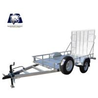 China Hot-Dip Galvanized Utility Trailer 3000 lbs GVM LED DOT Lights Heavy Duty for sale