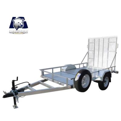 China Hot-Dip Galvanized Utility Trailer 3000 lbs GVM LED DOT Lights Heavy Duty for sale