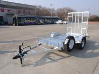 China Hot-Dip Galvanized Utility Trailer 3000 lbs GVM LED DOT Lights Heavy Duty for sale