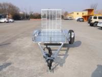 China Hot-Dip Galvanized Utility Trailer 3000 lbs GVM LED DOT Lights Heavy Duty for sale
