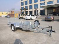 China Hot-Dip Galvanized Utility Trailer 3000 lbs GVM LED DOT Lights Heavy Duty for sale