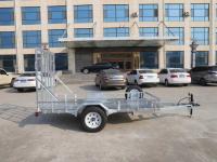China Hot-Dip Galvanized Utility Trailer 3000 lbs GVM LED DOT Lights Heavy Duty for sale