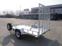 China Hot-Dip Galvanized Utility Trailer 3000 lbs GVM LED DOT Lights Heavy Duty for sale