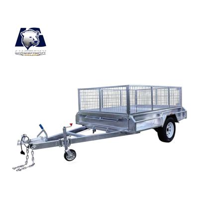 China 8x5 Hot Dip Galvanised Tilt Box Trailer 750kg ATM Single Axle with 165/70R13C Tires for sale