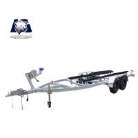 China Dual Axle Boat Trailer 2000kg ATM Hot Dip Galvanized Hydraulic Braking for Jet Skis Small Boats for sale