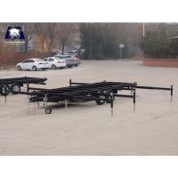 China 20ft Adjustable Tiny House Trailer with Double Axle and Extendable Outrigger for Mobile Home Foundation for sale