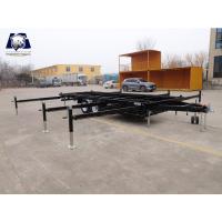 China 20ft Adjustable Tiny House Trailer with Double Axle and Extendable Outrigger for Mobile Home Foundation for sale