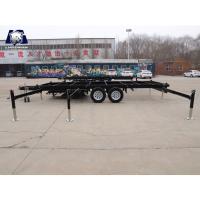 China 20ft Adjustable Tiny House Trailer with Double Axle and Extendable Outrigger for Mobile Home Foundation for sale