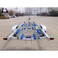 China 1500kg ATM Hot-Dip Galvanized Dual Axle Boat Trailer 6800mm with LED Lighting for sale