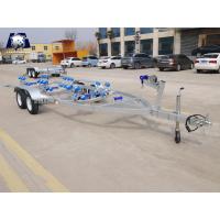 China 1500kg ATM Hot-Dip Galvanized Dual Axle Boat Trailer 6800mm with LED Lighting for sale