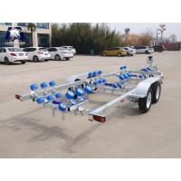 China 1500kg ATM Hot-Dip Galvanized Dual Axle Boat Trailer 6800mm with LED Lighting for sale