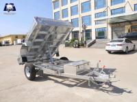 China 8x5 Hydraulic Tipper Trailer 1800kg ATM Hot-Dip Galvanized with Impact and Butterfly Brake for sale
