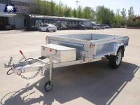 China 8x5 Hydraulic Tipper Trailer 1800kg ATM Hot-Dip Galvanized with Impact and Butterfly Brake for sale