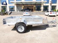China 8x5 Hydraulic Tipper Trailer 1800kg ATM Hot-Dip Galvanized with Impact and Butterfly Brake for sale