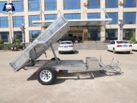 China 8x5 Hydraulic Tipper Trailer 1800kg ATM Hot-Dip Galvanized with Impact and Butterfly Brake for sale