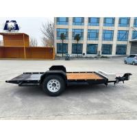 China Single-Axis Hydraulic Equipment Trailer 3200kg ATM 3660x1500mm Wood Deck Electromagnetic Brake for sale