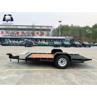 China Single-Axis Hydraulic Equipment Trailer 3200kg ATM 3660x1500mm Wood Deck Electromagnetic Brake for sale