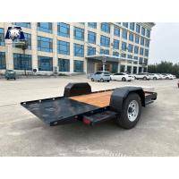 China Single-Axis Hydraulic Equipment Trailer 3200kg ATM 3660x1500mm Wood Deck Electromagnetic Brake for sale