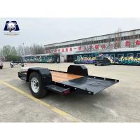 China Single-Axis Hydraulic Equipment Trailer 3200kg ATM 3660x1500mm Wood Deck Electromagnetic Brake for sale