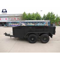 China 10x5 Hydraulic Dual-Axis Tipper Trailer 3000kg ATM Electric Brake LED Lights Heavy-Duty Hauling for sale