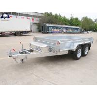 China 3000kg Hot-Dip Galvanized Hydraulic Tipper Trailer 10x5 Electric Brake Heavy Duty for sale
