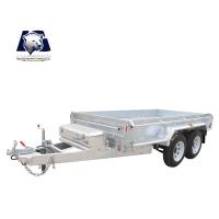 China 3000kg Hot-Dip Galvanized Hydraulic Tipper Trailer 10x5 Electric Brake Heavy Duty for sale
