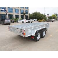 China 3000kg Hot-Dip Galvanized Hydraulic Tipper Trailer 10x5 Electric Brake Heavy Duty for sale