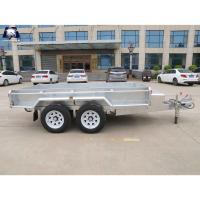 China 3000kg Hot-Dip Galvanized Hydraulic Tipper Trailer 10x5 Electric Brake Heavy Duty for sale