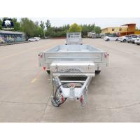 China 3000kg Hot-Dip Galvanized Hydraulic Tipper Trailer 10x5 Electric Brake Heavy Duty for sale