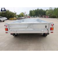 China 3000kg Hot-Dip Galvanized Hydraulic Tipper Trailer 10x5 Electric Brake Heavy Duty for sale