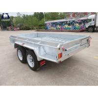 China 3000kg Hot-Dip Galvanized Hydraulic Tipper Trailer 10x5 Electric Brake Heavy Duty for sale