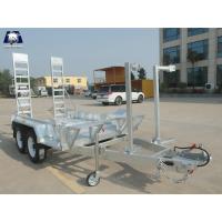 China 9x5 3500kg Hot-Dip Galvanised Tandem Axle Trailer with Electric Brakes and Loading Ramps for sale