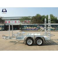 China 9x5 3500kg Hot-Dip Galvanised Tandem Axle Trailer with Electric Brakes and Loading Ramps for sale