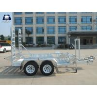 China 9x5 3500kg Hot-Dip Galvanised Tandem Axle Trailer with Electric Brakes and Loading Ramps for sale