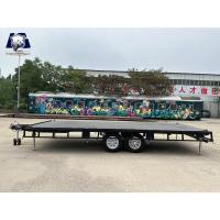 China 4500kg ATM Dual-Axis Flatbed Trailer 6058x2438mm with Electric Brakes Heavy Duty Hauling for sale