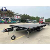 China 4500kg ATM Dual-Axis Flatbed Trailer 6058x2438mm with Electric Brakes Heavy Duty Hauling for sale