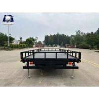China 4500kg ATM Dual-Axis Flatbed Trailer 6058x2438mm with Electric Brakes Heavy Duty Hauling for sale