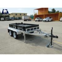 China Dual Axle 2000kg Load Hot Dip Galvanized Generator Trailer with 10 Inch Electric Brakes for Mobile Power for sale
