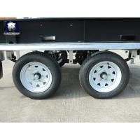 China Dual Axle 2000kg Load Hot Dip Galvanized Generator Trailer with 10 Inch Electric Brakes for Mobile Power for sale
