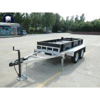 China Dual Axle 2000kg Load Hot Dip Galvanized Generator Trailer with 10 Inch Electric Brakes for Mobile Power for sale