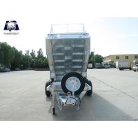 China Heavy Duty 10x5 Hot Dip Galvanized Hydraulic Tipping Trailer 3500kg ATM Dual Electric Brake for sale