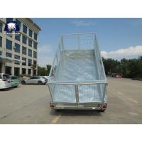 China Heavy Duty 10x5 Hot Dip Galvanized Hydraulic Tipping Trailer 3500kg ATM Dual Electric Brake for sale