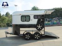 China MAGICRAN Two-Horse Trailer: Fully Galvanized Steel Body, Dual-Axle Electronic Braking for Safe Travel for sale