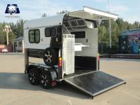 China MAGICRAN Two-Horse Trailer: Fully Galvanized Steel Body, Dual-Axle Electronic Braking for Safe Travel for sale