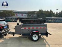 China Black Single Axle Camping Trailer with 2 Insulated Storage Compartments for Outdoor Equipment for sale