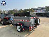 China Black Single Axle Camping Trailer with 2 Insulated Storage Compartments for Outdoor Equipment for sale