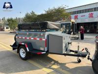 China Black Single Axle Camping Trailer with 2 Insulated Storage Compartments for Outdoor Equipment for sale